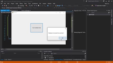 Mysql Database Connection Test In Visual Basic Youtube