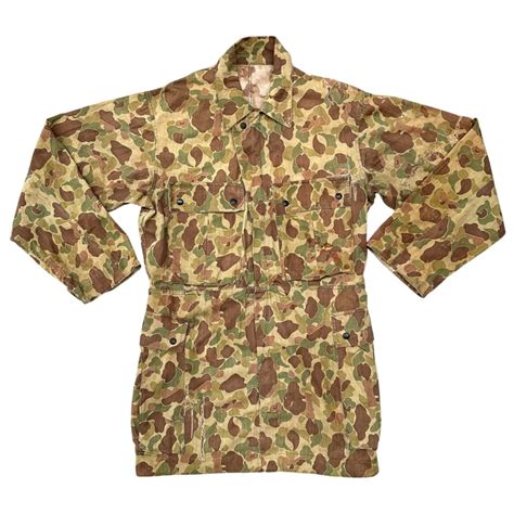 Original Wwii Usmc Frogskin Camouflage Modified Jacket Oorlogsspullen