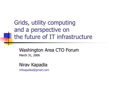 Ppt Grids Utility Computing And A Perspective On The Future Of It