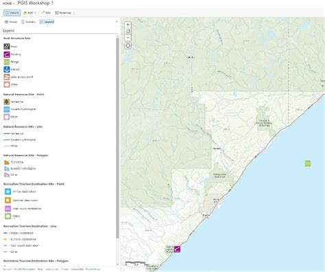 Screenshot Of ArcGIS Online Web Map And Legend Download Scientific Diagram