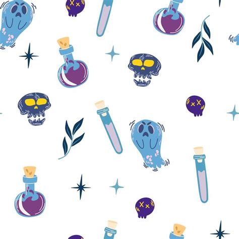 Skull Seamless Pattern Vector Art Icons And Graphics For Free Download