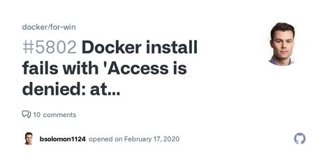Docker Install Fails With Access Is Denied At Systemdiagnostics