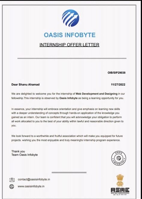 Shanu Ahamad On Linkedin Connections Webdevelopment Internship