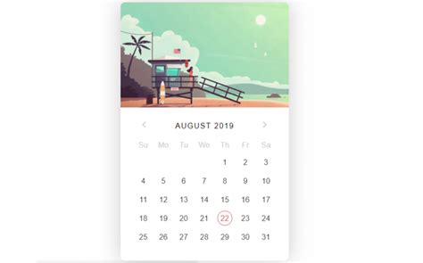 Css Calendar Examples Inspiration Design Onaircode