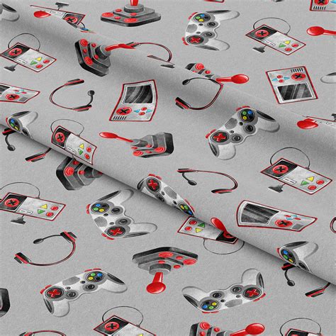 Gaming Print Fabric For Garden Dressmaking Crafts Custom Fabrics Uk