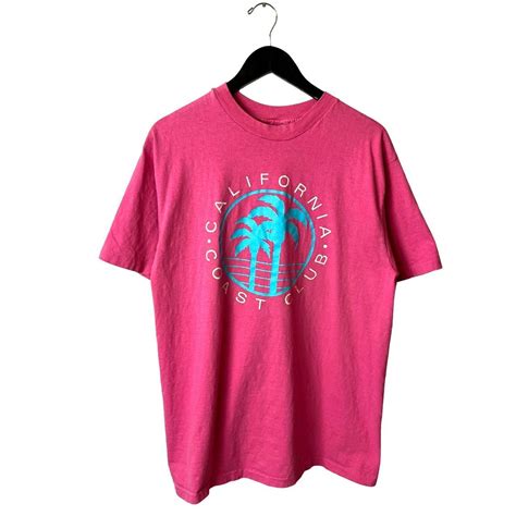 California Coast Club T Shirt Vintage 80s 90s Large Depop