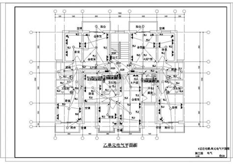 6层拆迁用房砖混结构6单元102户住宅电施cad图纸居住建筑土木在线