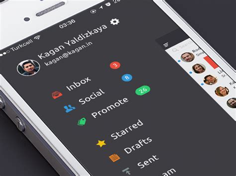 Mobile Navigation Menu UI Design Inspiration OnAirCode