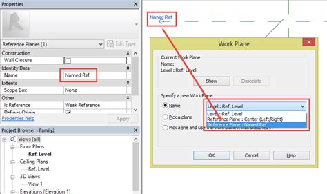Named Reference Planes Aec Scene