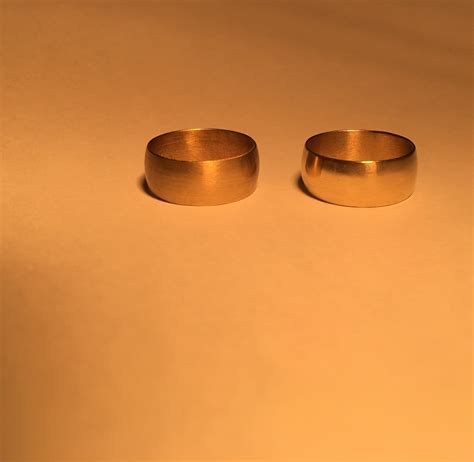 Some Simple Brass Rings I Made From Plumbing Supplies Just Hand
