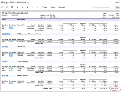 reports to use for month end reconciliation in acumatica