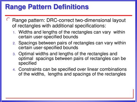 Ppt Efficient Process Hotspot Detection Using Range Pattern Matching In Routing Stage