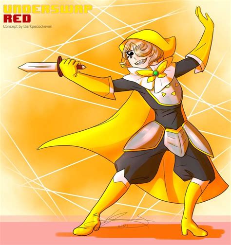 Art Trade Underswap Red Undertale Amino
