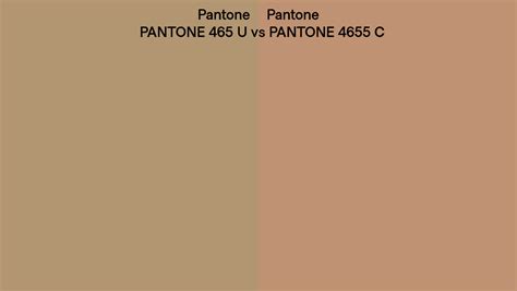 Pantone 465 U Vs Pantone 4655 C Side By Side Comparison