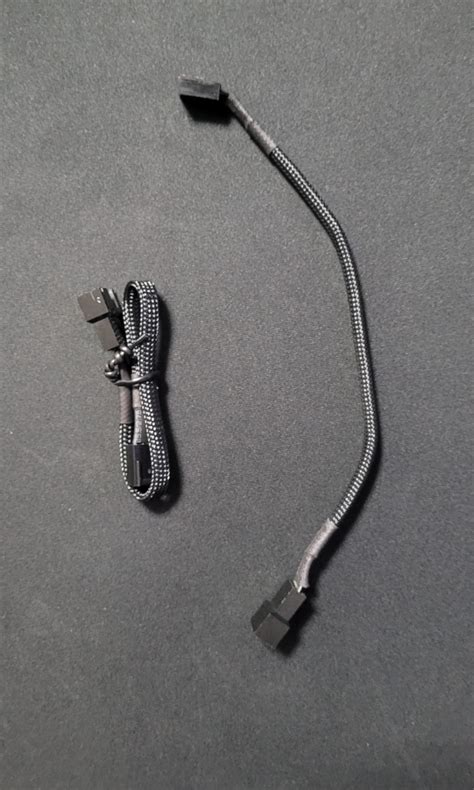 Braided Pin PWM Extender Connector Cable For PC Fans Computers Tech Parts