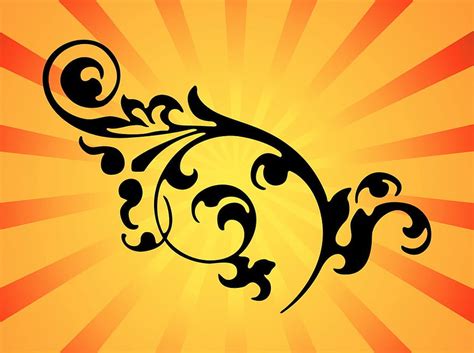 꽃 장식 벡터 그래픽 Ai Uidownload