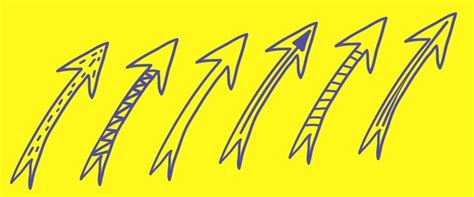 Premium Vector Set Of Doodle Arrows Hand Drawn Arrows Collection Vector Illustration