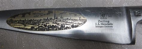 1981 Anniversary Zwilling J A Henckels Knife Solingen Germany ~ Rare