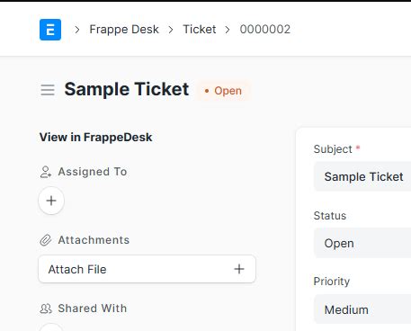 UI Double FrappeDesk Link For Ticket Issue Frappe Helpdesk GitHub