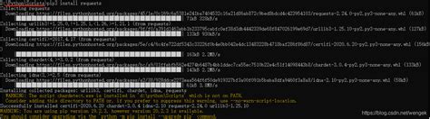 windows下python爬虫requests、selenium模块的安装 pip install requests selenium csdn博客