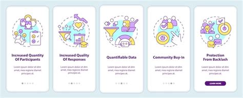 Premium Vector Advantages Of Digital Engagement Onboarding Mobile App Screen