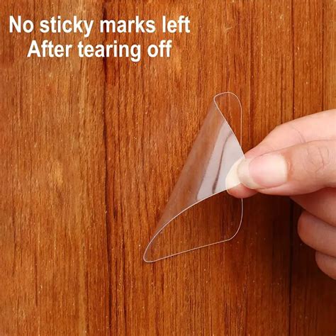 사각형 나노 양면 투명 테이프 스티커 벽걸이 용 이동식 장착 테이프 접착 나노 테이프 패드 그림 걸이 패드 Temu Republic Of Korea