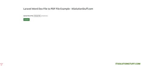 how to convert word docx to pdf in laravel