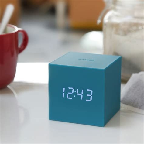 Gingko Colourful Gravity Cube Click Clock Led Portable Alarm Clock Gallery Candles