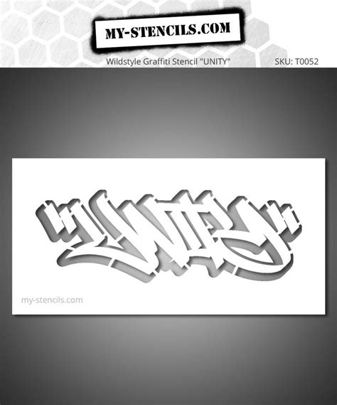 Graffiti Wildstyle Stencil Unity Dynamic Urban Art