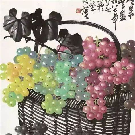 葡萄熟了赏历代名家笔下香甜可口的葡萄 寓意 刘海粟 苏葆桢