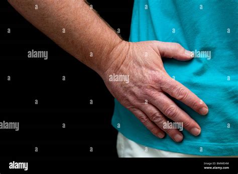 A Man Places His Hand On A Womans Hip Closeupcutout Black