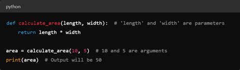 Difference Between Argument And Parameter In Python Programming