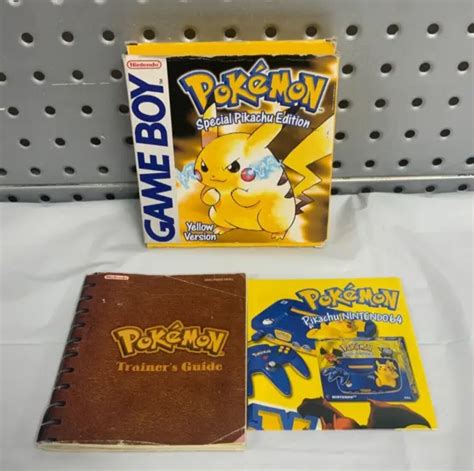 Pokemon Yellow Version Special Pikachu Edition Box Only No Inserts No