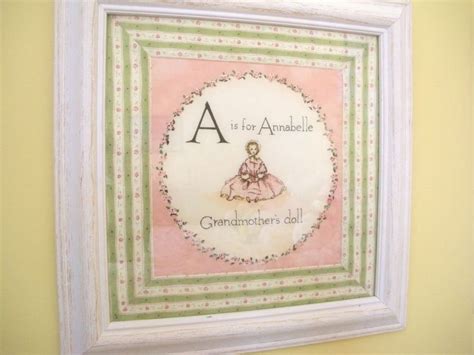 For Annabelle Doll Alphabet Abc Fabric Panel Rare Fabric Panels Annabelle Doll Fabric