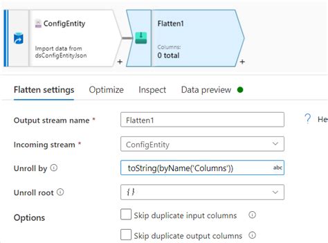 Data Flow Flatten Json File Microsoft Qanda
