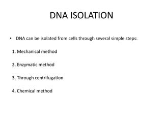 Recombinant Dna Technology And DNA Sequencing PPT