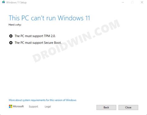 How To Bypass TPM Requirement And Install Windows DroidWin