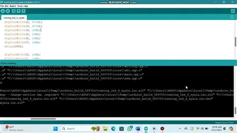 Rangkaian Proteus Arduino Blink 4 Led Youtube