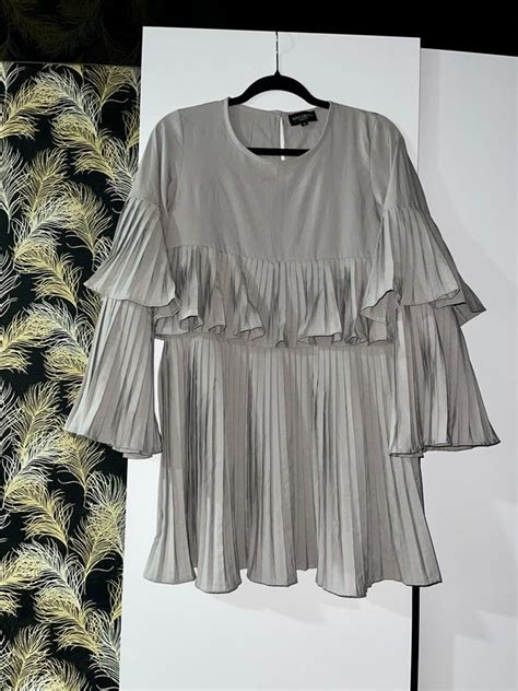 Оригінальна сіра сукня — ціна 300 грн у каталозі Короткі сукні Купити жіночі речі за доступною