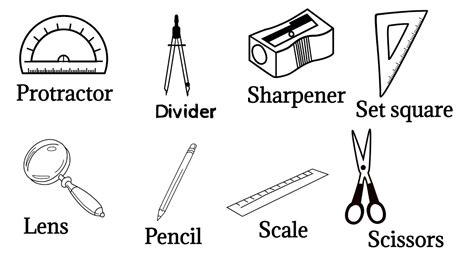 Geometry Box Tools Name In English Geometry Box Items Youtube