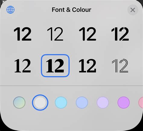 Whats The Name Of Each Typeface Used For The Time On The Ios 16 Home