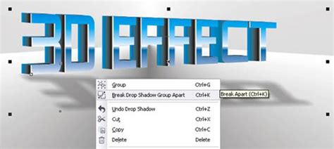 Masphecorel Make D Effect In Corel Draw