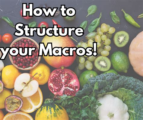 How To Structure Your Macronutrients