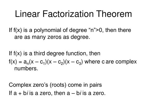 Ppt 25 Zeros Of Polynomial Functions Powerpoint Presentation Free Download Id6899662