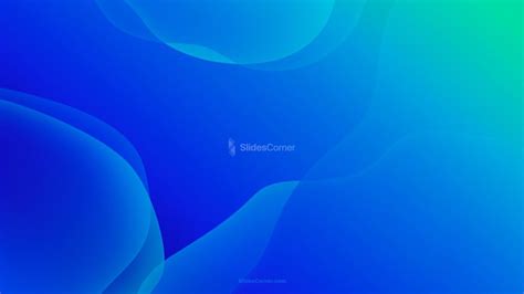 Green Gradient Background With Abstract Waves For Ppt Slidescorner