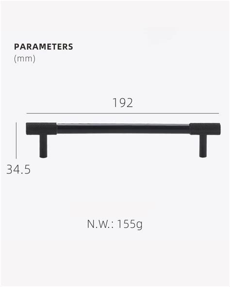 Edge Knurled Solid Brass Kitchen And Cabinet Handle Premium Quality