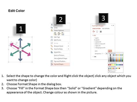 Six Circular Arrows With Icons Powerpoint Template