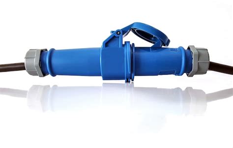 Premium Photo Industrial Power Conector Isolated