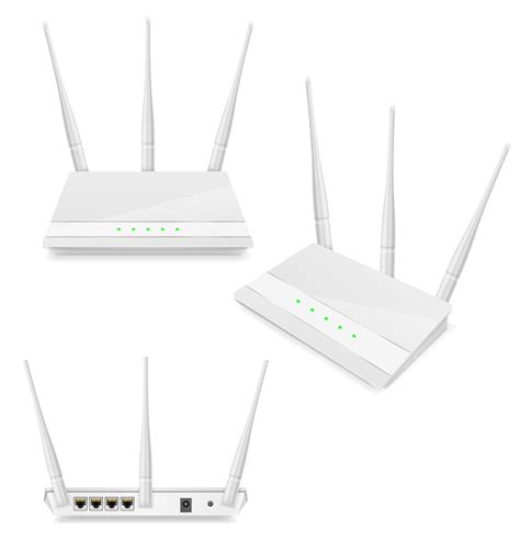 Wifi Router For Internet Transmission Vector Illustration Isolated On White Background