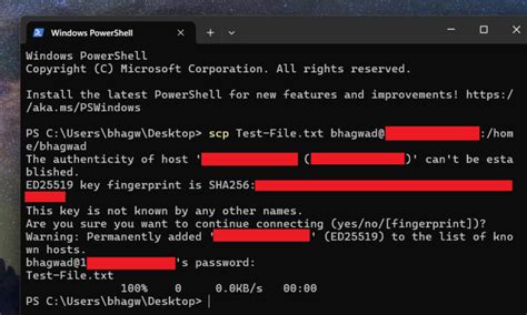 how to use scp transfer files from local to remote